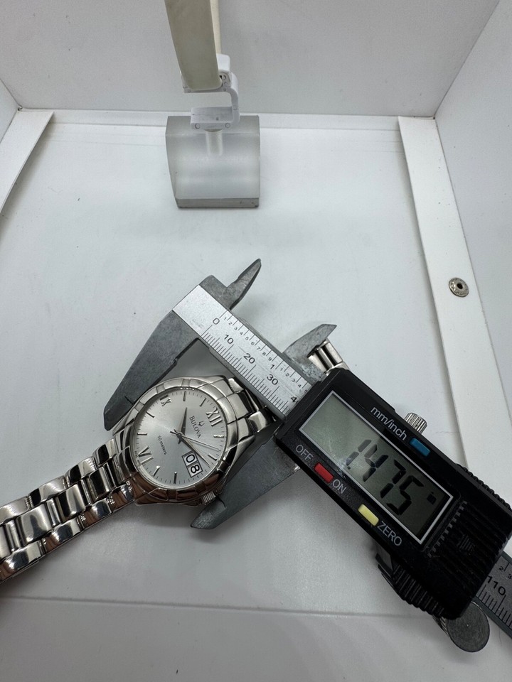 Bulova Swiss 50m Quartz Stainless Steel A2 Mans Wrist Watch Vintage ...