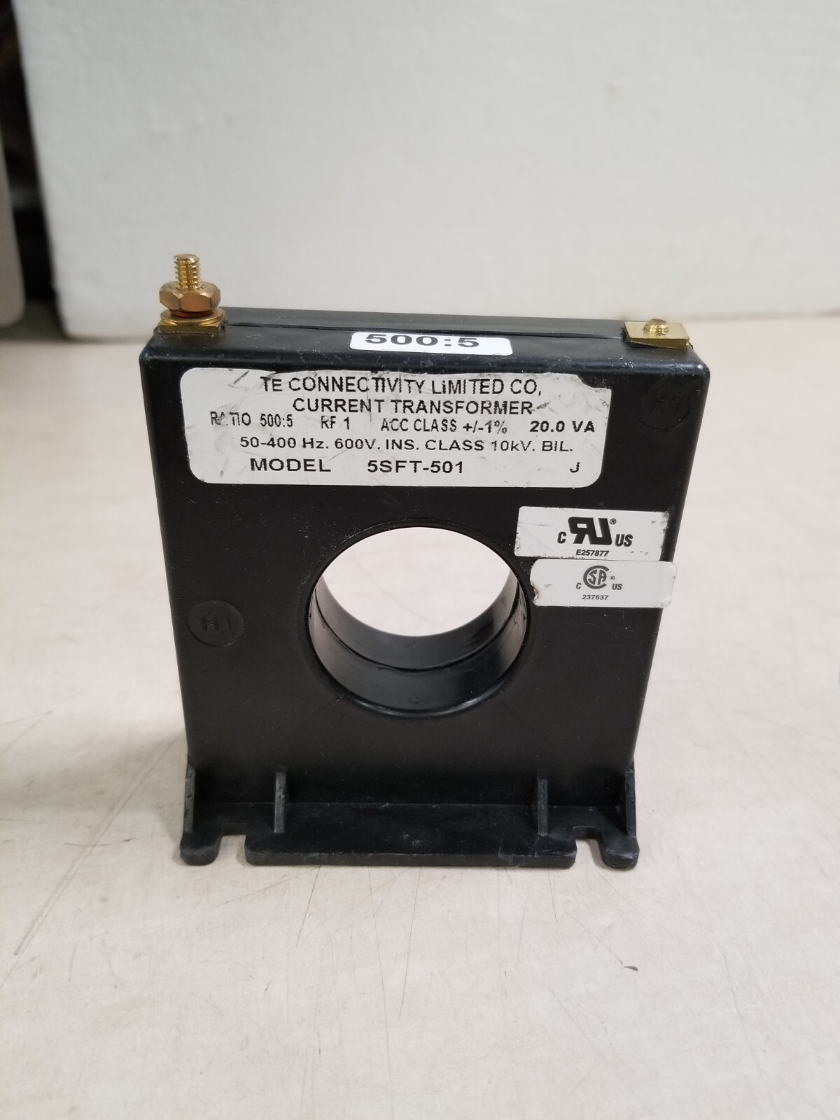 CURRENT TRANSFORMER 5 SFT-501, 500:5A, 600V (5SFT-501) | eBay
