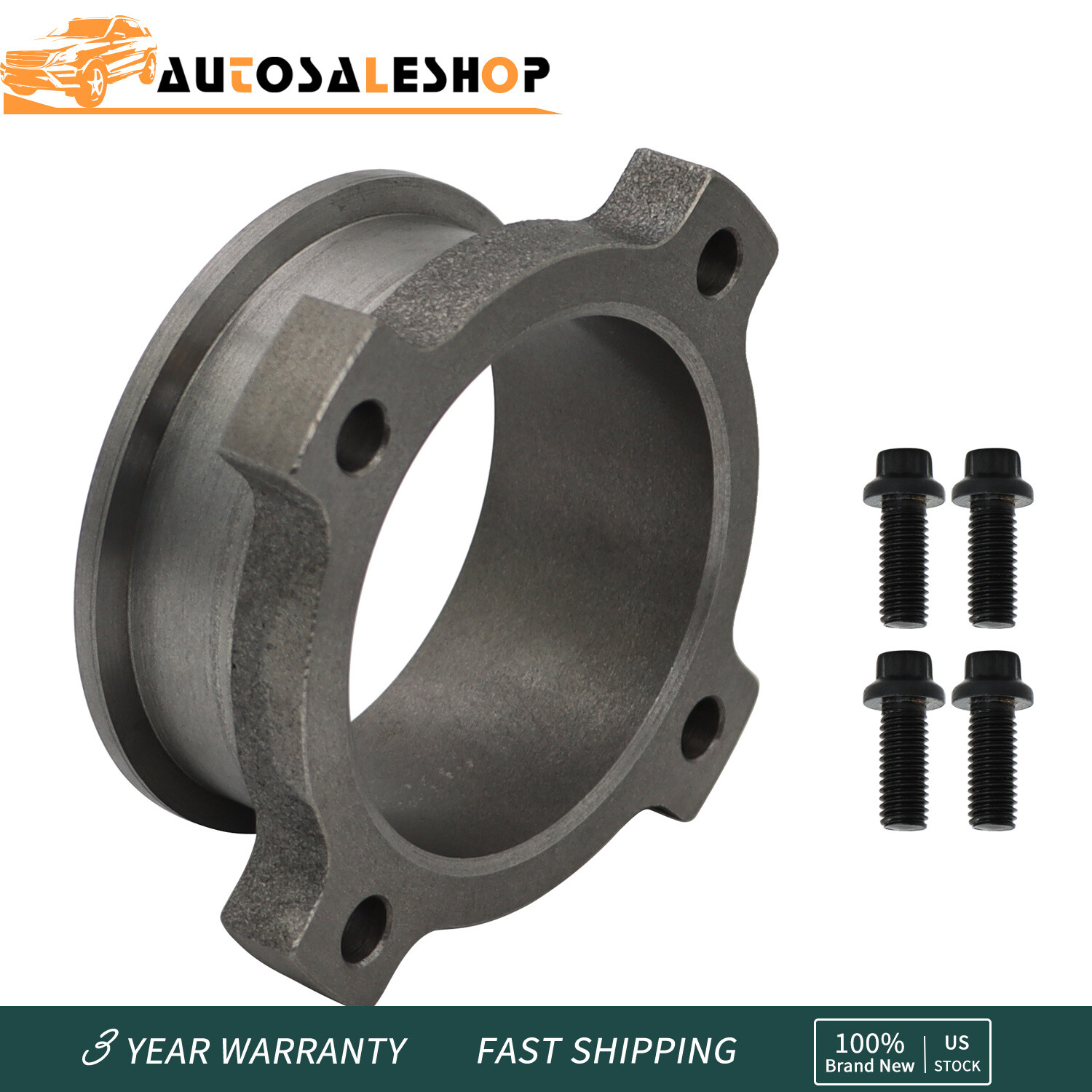 1X 3" 4 Bolt Exhaust Turbo Flange to 3" Inch V-Band Adapter Adaptor ...
