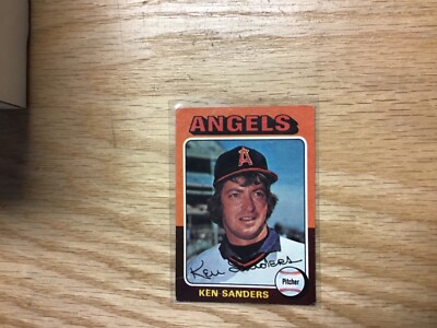 1975 Topps Baseball Ken Sanders California Angels Card #366 | eBay