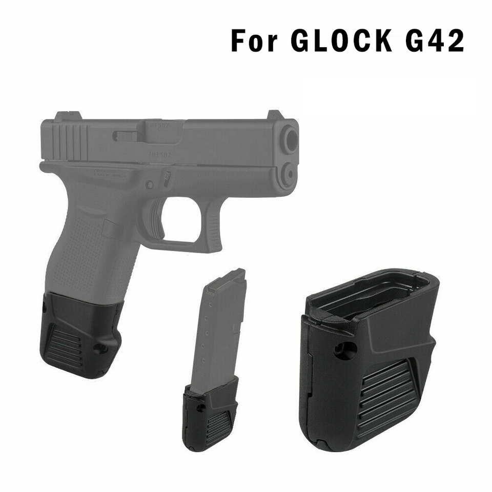 Enhanced Magazine Grip Base Plate Extension Pad Plus+2 4 RD for Gock ...
