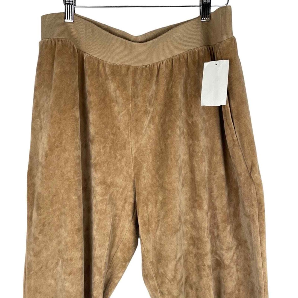 Nordstrom Abound Velour Jogger Sweat Pants Large Tan Amphora NWT | eBay