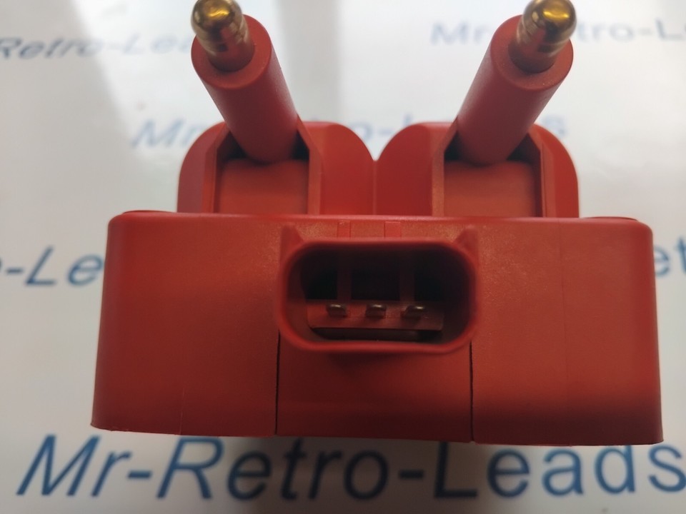 RED COIL PACK & 10MM PERFORMANCE IGNITION LEADS MINI COOPER S R50 R52 ...