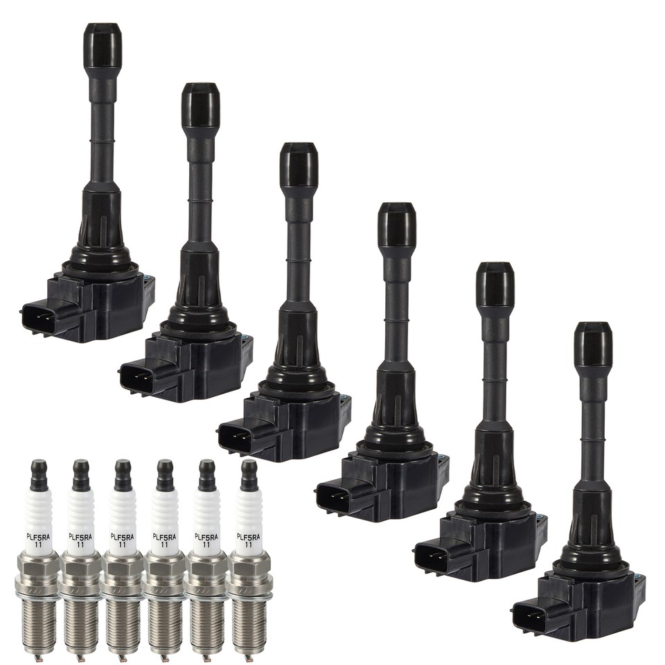 6 UF550 Ignition Coil and Iridium Spark Plug For Infiniti G25 Nissan ...