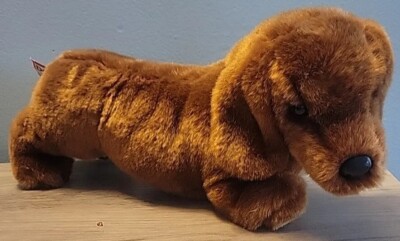 Douglas Gretel the Red Dachshund Plush Stuffed Animal 12" Realistic ...