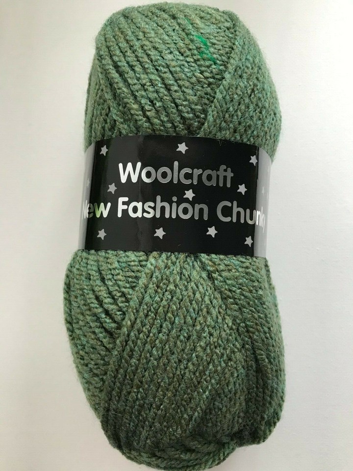 Woolcraft New Fashion Chunky Hand Knitting Wool 1x100grm ball Various ...