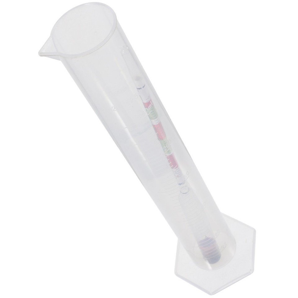 Brewing Kit Triple Scale Alcohol Hydrometer And Glass Test Cylinder ...