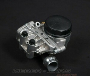 8683206 BMW M4 F82 M3 F80 Oil Filter Housing Aluminium Thermostat 450km ...