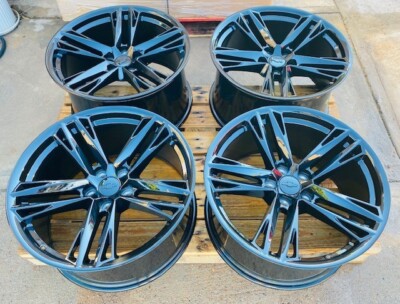 20" Wheels Fit Chevy Camaro SS LT RS Style 20x10 / 20x11 Gloss Black ...