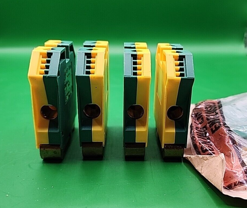 LOT OF 5 Allen Bradley 1492-WG16 Grounding Terminal Block 10-4 AWG NEW ...