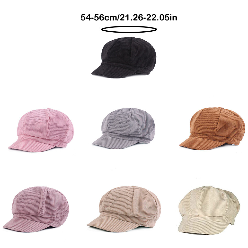 Cotton Women Autumn Winter Octagonal Hat Caps Driving Holiday | eBay