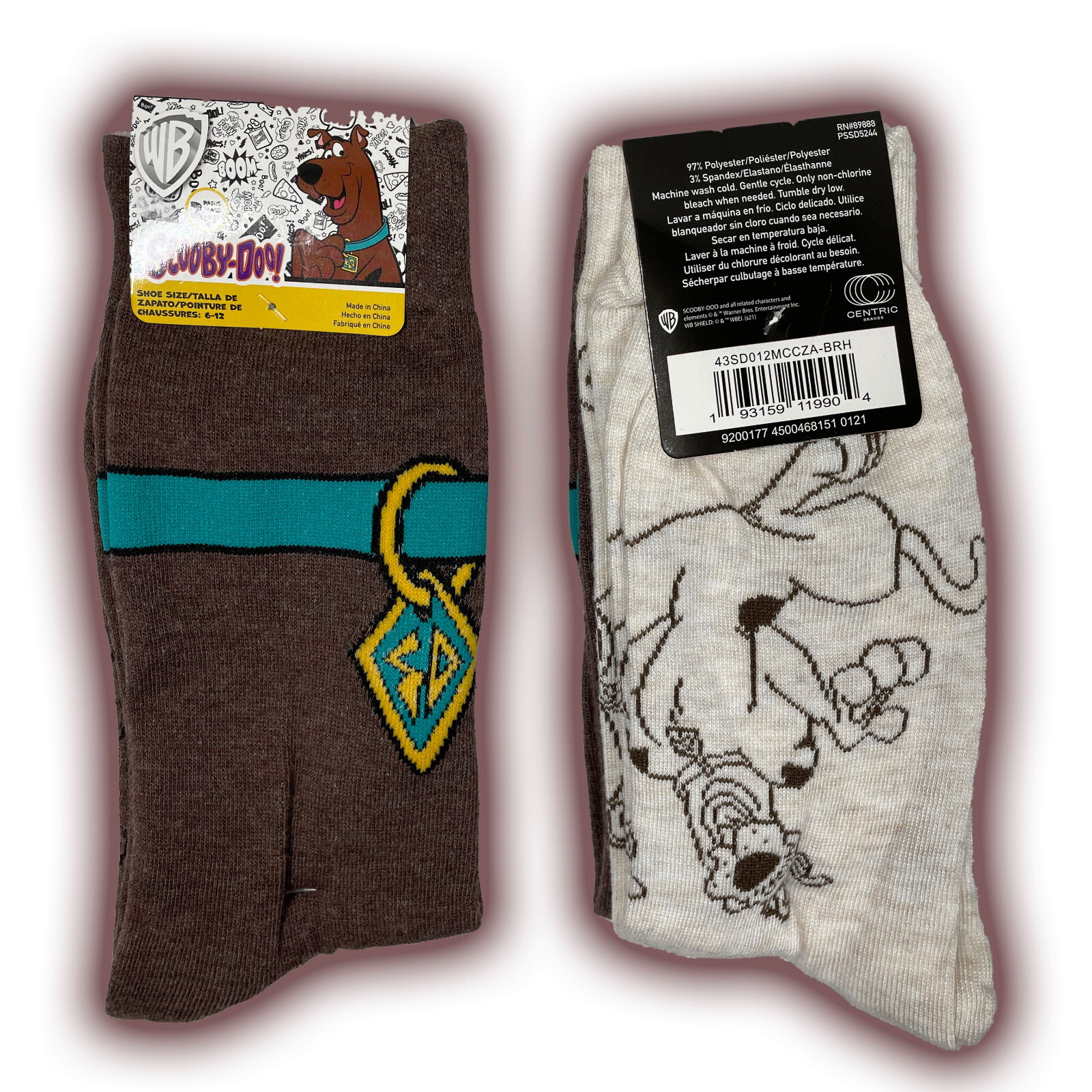 Scooby Doo Socks - 2 PAIRS 🧦🧦 Fast Shipping! | eBay