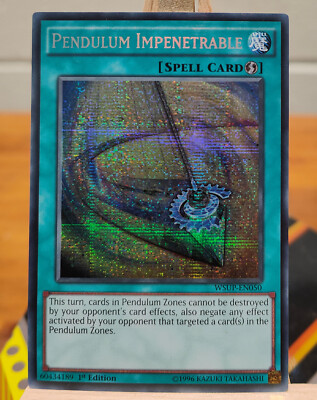 YuGiOh - NM - 1st Ed - Pendulum Impenetrable - WSUP-EN050 - Prismatic ...