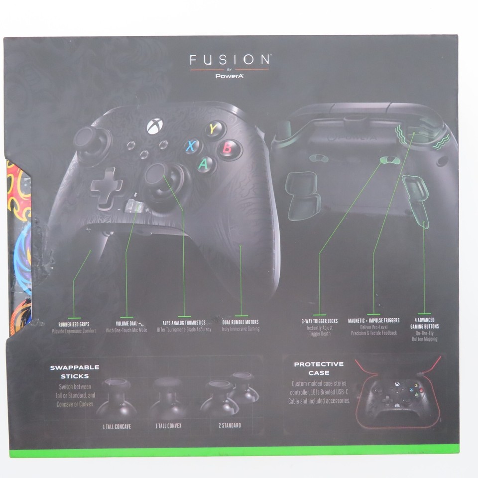 PowerA Fusion Pro 3 Midnight Shadow Wired Mappable Controller for Xbox ...