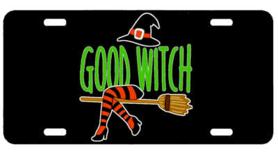 Good Witch, Halloween License Plate New Car Tag Metal Aluminum, USA ...