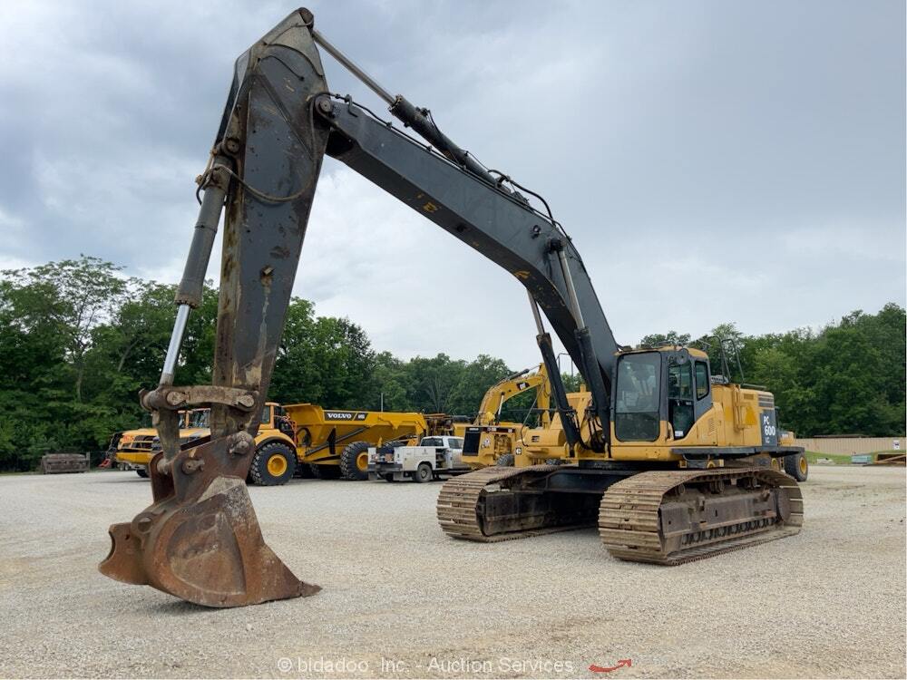 2004 Komatsu PC600LC-7 Hydraulic Excavator Trackhoe A/C Cab Reman ...