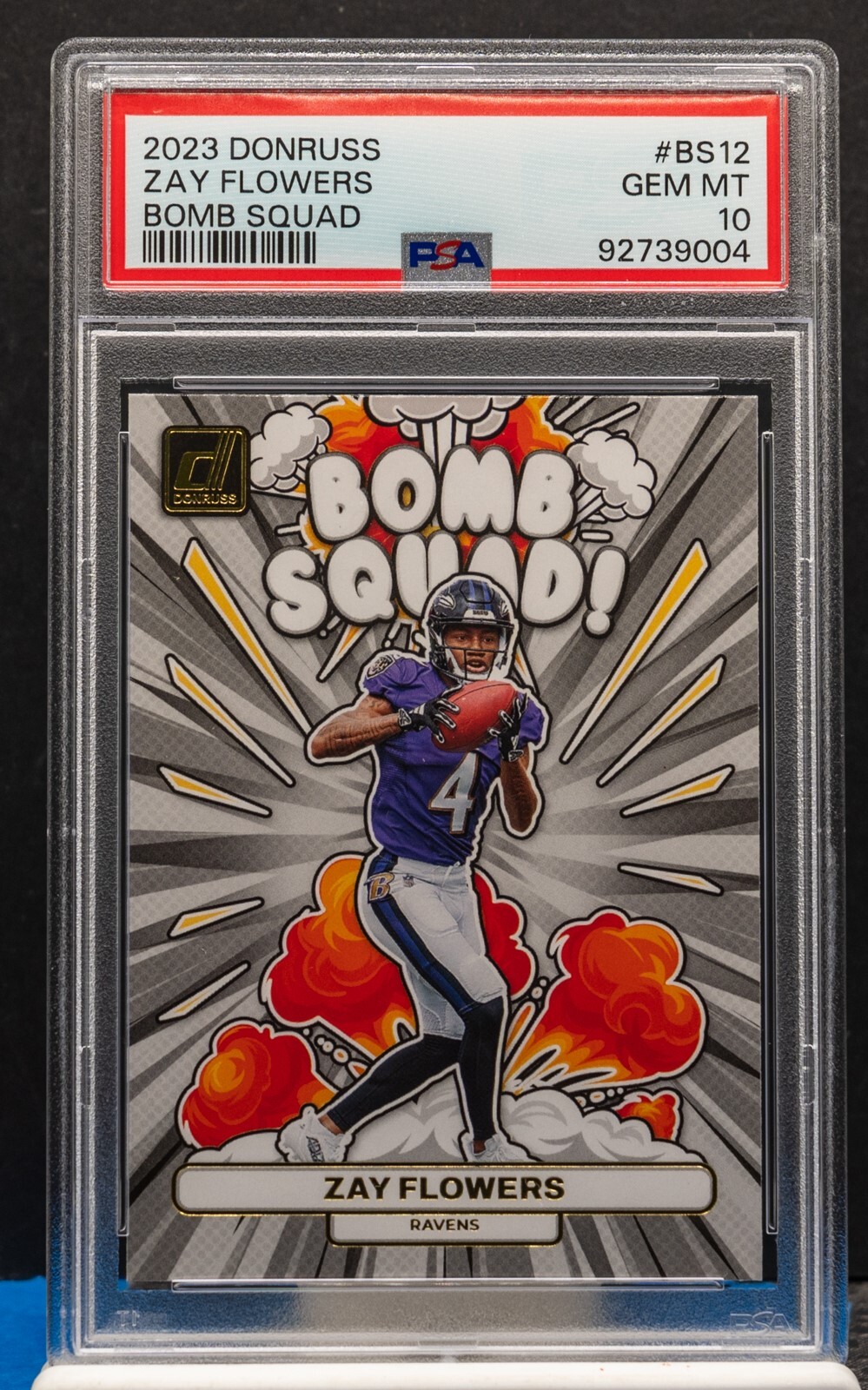 92739004 Zay Flowers 2023 Panini Donruss Bomb Squad RC Rookie PSA 10 GEM | eBay
