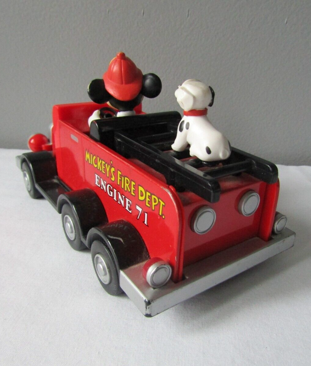 Disney Mickey's Fire Dept Department Engine 71 Pull Back Friction ...