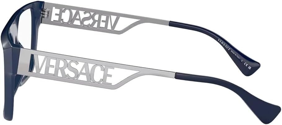 Versace VE 3326U 911 Blue Plastic Rectangle Eyeglasses 53mm | eBay