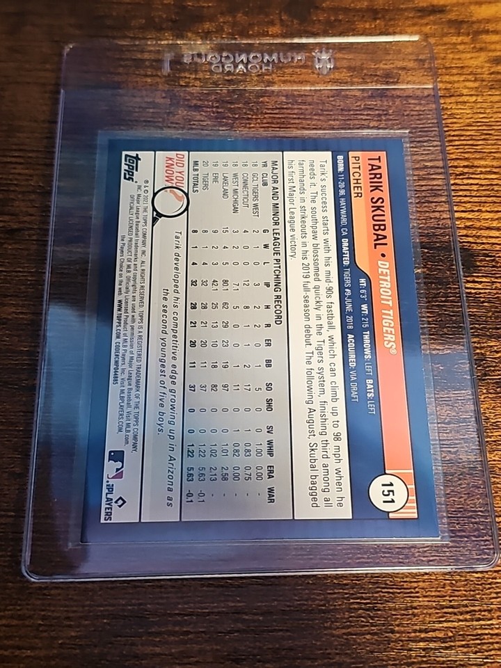 2021 Topps Big League Tarik Skubal RC #151 Rookie | eBay