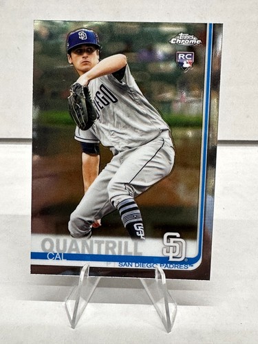 2019 Topps Chrome Baseball Card #33 Cal Quantrill RC San Diego Padres ...