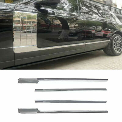 4Pcs Chrome Door Side Body Molding Trim Strip Kit For Range Rover L405 ...