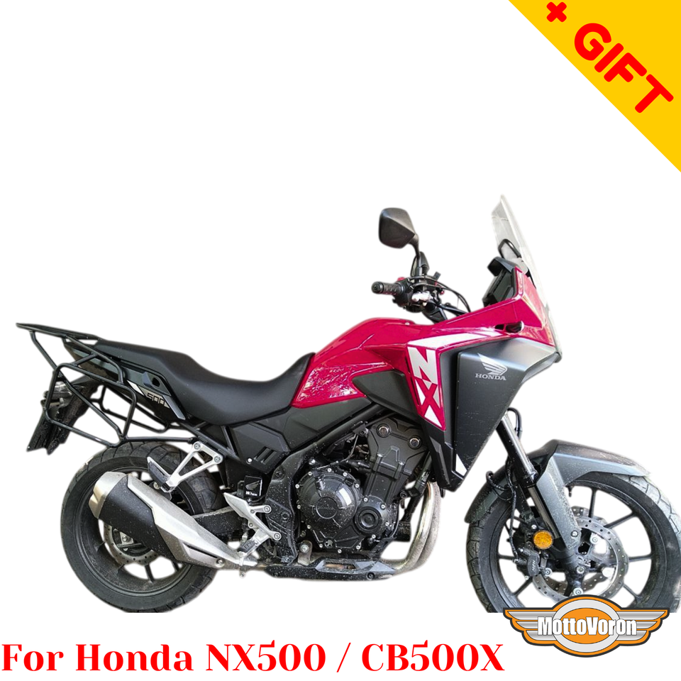 For Honda NX 500 Luggage rack system CB500X Side carriers for soft bags ...