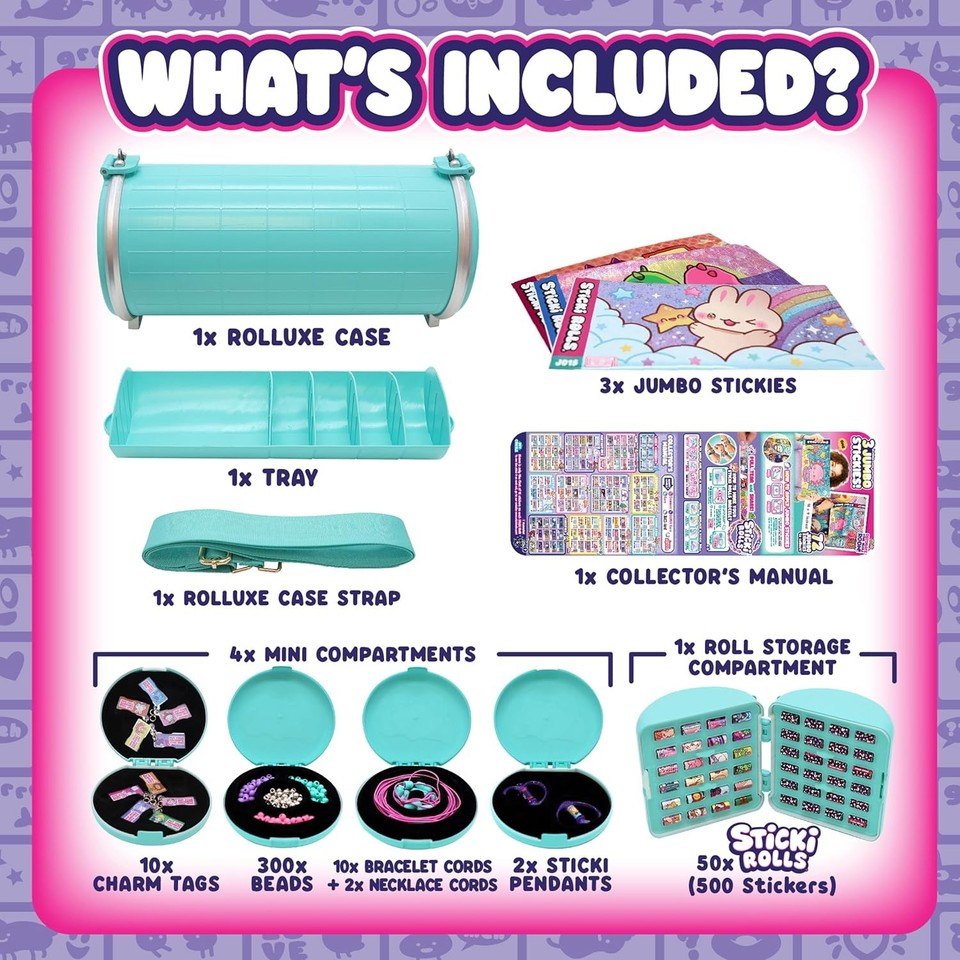 Sticki Rolls Sticki Rolluxe Series 2 Glam Handbag and Craft Kit | eBay