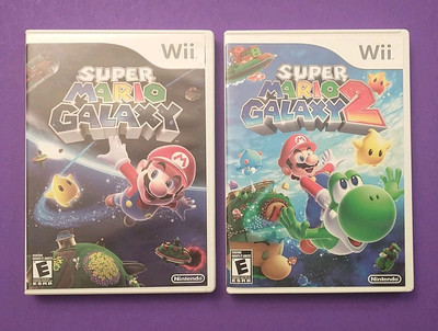 2 TESTED Wii Games: Super Mario Galaxy + Super Mario Galaxy 2 ~ SAFE ...
