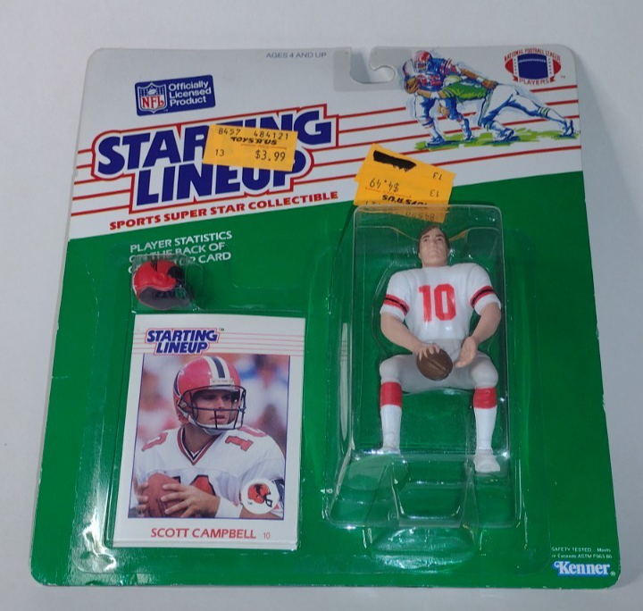 Scott Campbell ATLANTA FALCONS 1988 Starting Lineup NFL football figure ...
