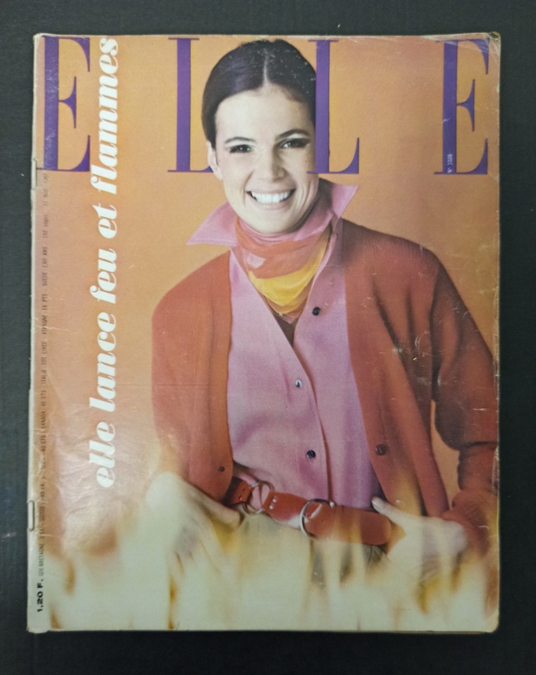 Elle French 1957- 1970 Back Issues Foreign Original Vintage Fashion ...