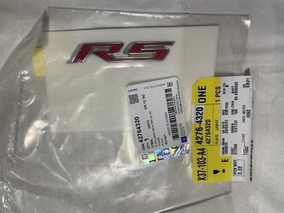 2021-2023 TRAILBLAZER TAILGATE "RS" EMBLEM NEW GM # 42764320 | eBay