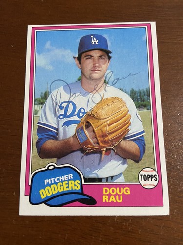 1981 Topps Doug Rau Signed Auto Los Angeles Dodgers #174 | eBay