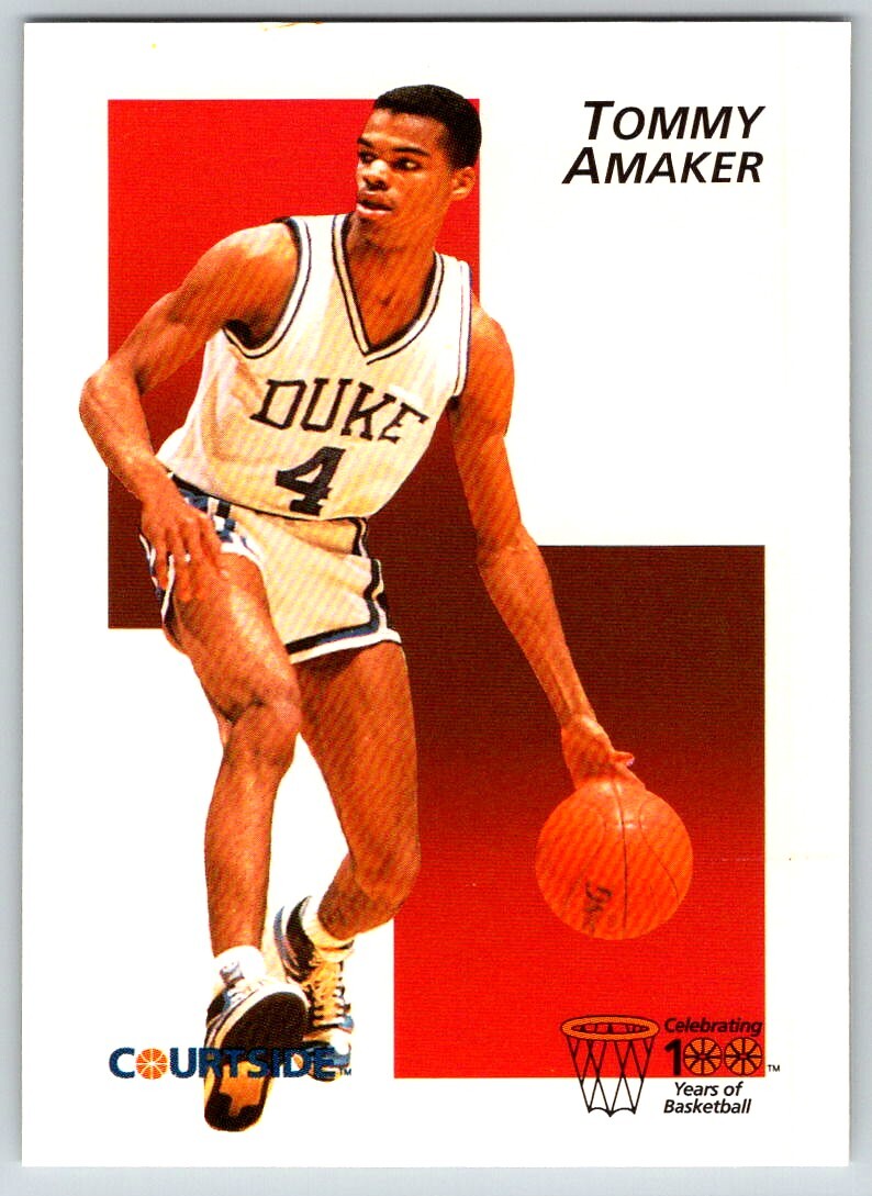 1992-93 COURTSIDE LIMITED EDITION COLLEGE FLASHBACK TOMMY AMAKER DUKE ...