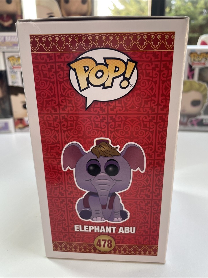 Disney Aladdin - Elephant Abu Funko Pop! Vinyl Figure #478 Flocked ...