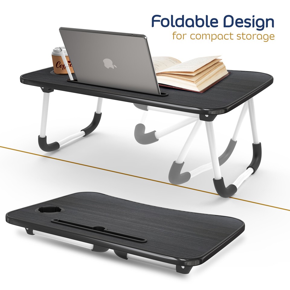Adjustable Laptop Tray Lap Desk Stand Foldable Bed Table Notebook Tray ...