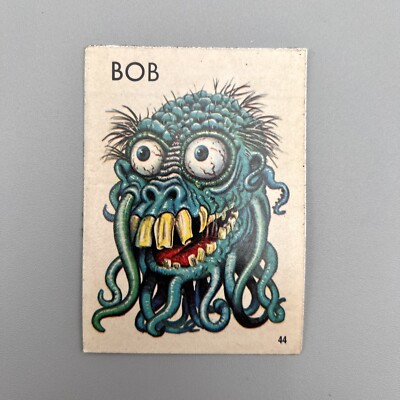 Vintage Ugly Monster Topps Sticker Card 1965 Basil Wolverton Art # 44 ...