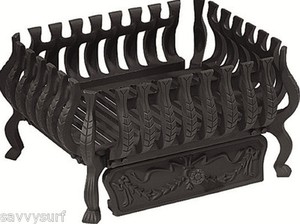 Deluxe Dog Grate Fireplace Fire Grate Fire Basket Andiron Fireplace ALL ...