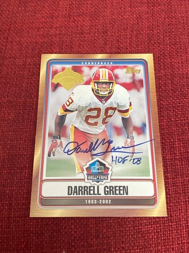Darrell Green 2008 topps hall of fame auto autograph sp | eBay