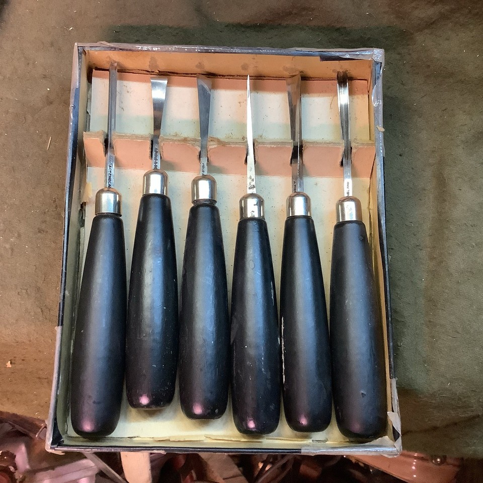 henry taylor wood carving tools Set Of 6. In original Box | eBay