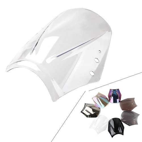 White Universal Motorcycle Windshield Wind Screen Deflector Wind Shield ...