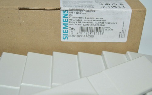 10-PK Siemens 8US1922-1AC00 Busbar 60mm End Cover Plates 22-0530, PC ...