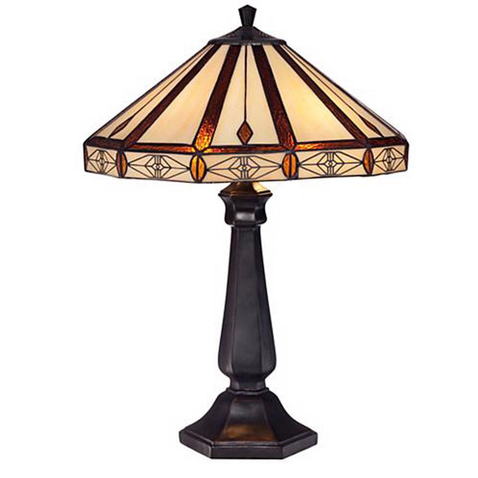 TIFFANY HANDCRAFTED GLASS TABLE LAMP SIZE 12'' INCH WIDE (Ideal ...