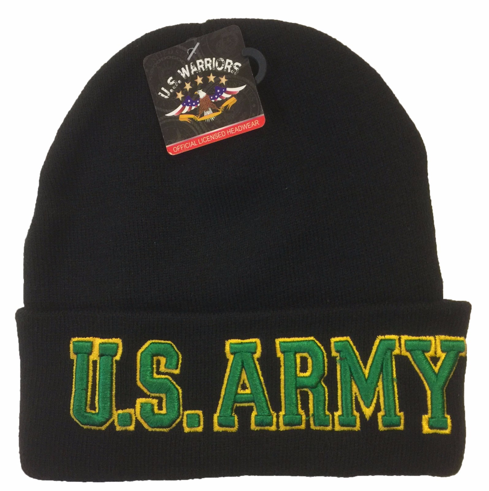 Licensed US Army Beanie Military Embroidered Logo Knit Hat Cap- Marine ...