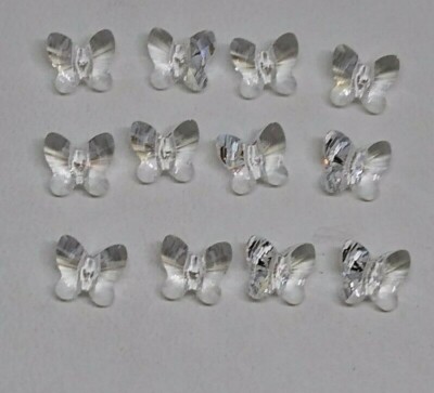 12pc Swarovski Crystal Clear 6mm Butterfly 5754 Beads; | eBay