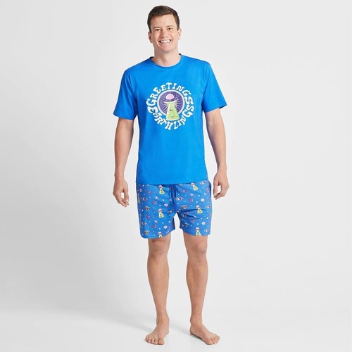 MEN'S ODDIES ALIENS SUMMER PJ TOP & BOTTOM RRP $110 SMALL SIZE | eBay