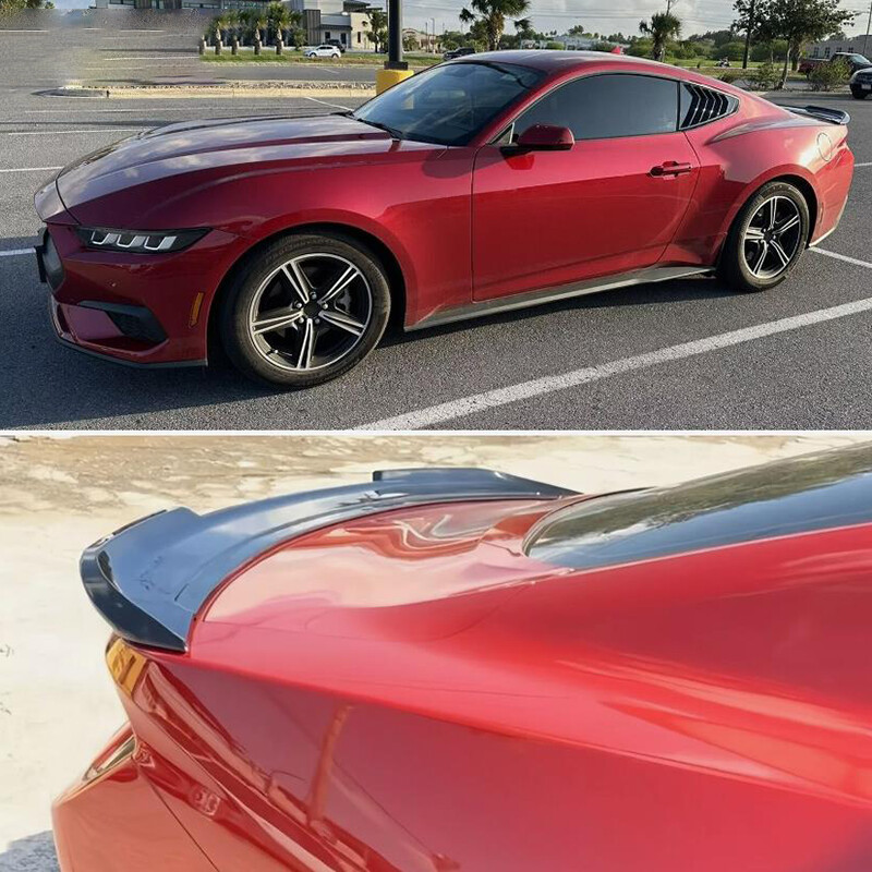 For 2024-25 Ford Mustang S650 Coupe AD Style Gloss Black Rear Deck ...