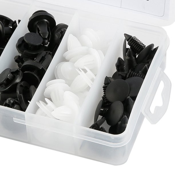 100 PCS Box Set Bumper Fender Liner Push Type Retainer Clips Fastener ...