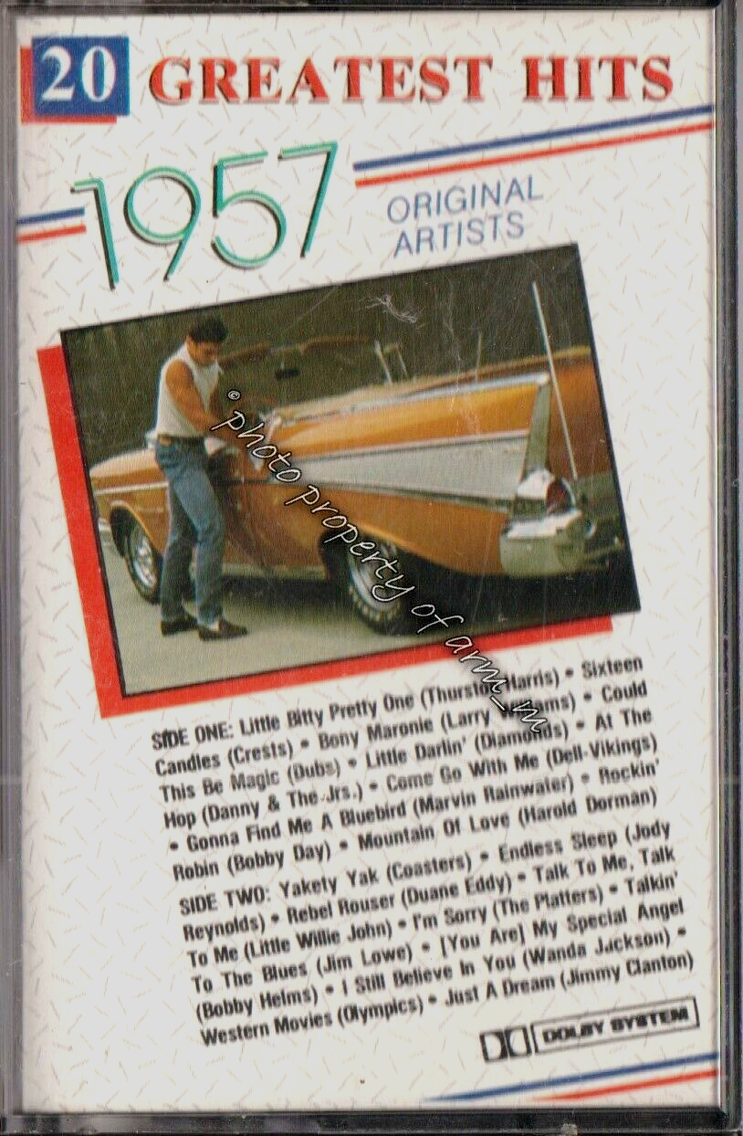 20 Greatest Hits 1957 Original Artists - MUSIC CASSETTE - Very Good ...