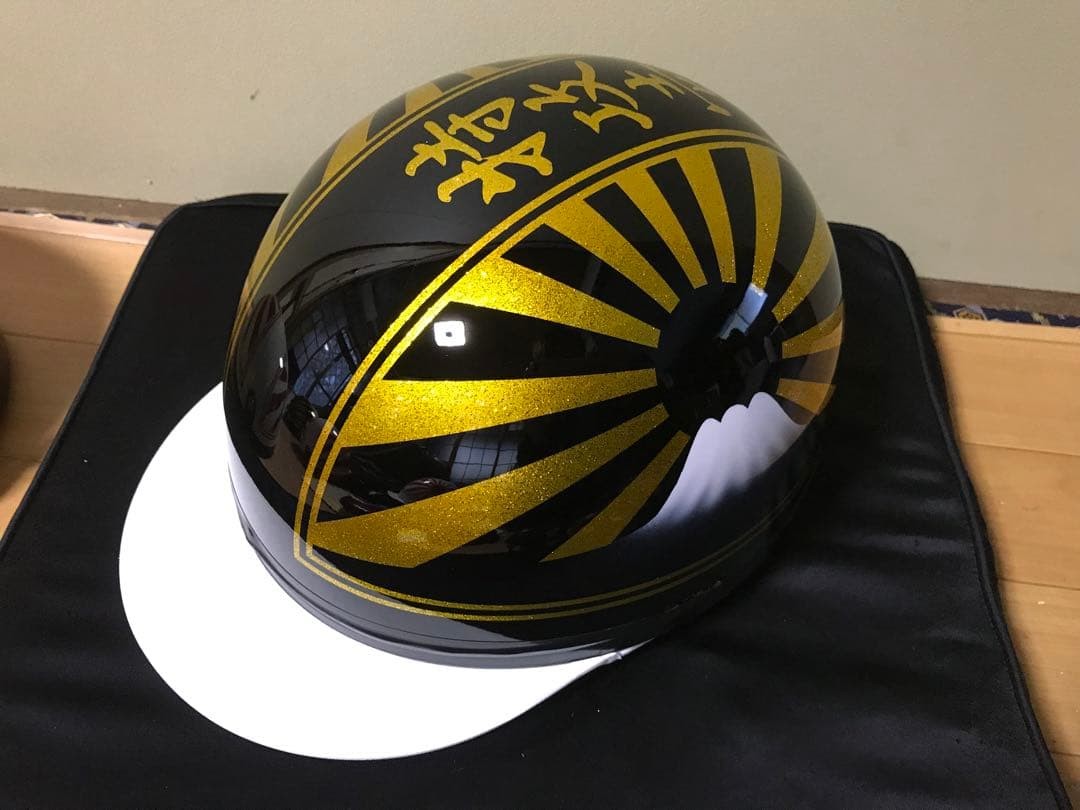 Japanese Bosozoku Helmets Fuji nisshou korukuhan Cork Half Japan #2 | eBay